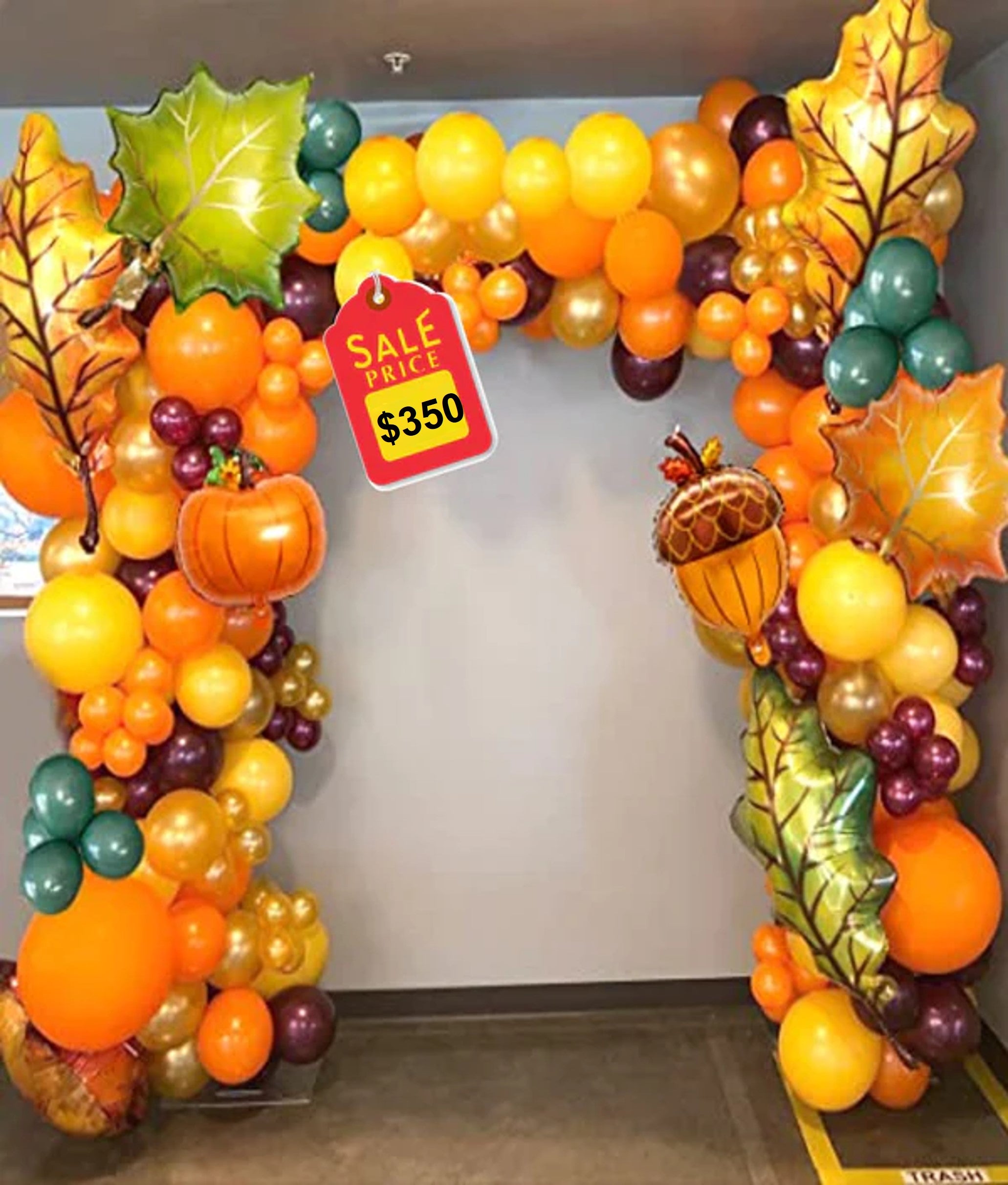 Full balloons arch thanksgiving | Orlando Party Express